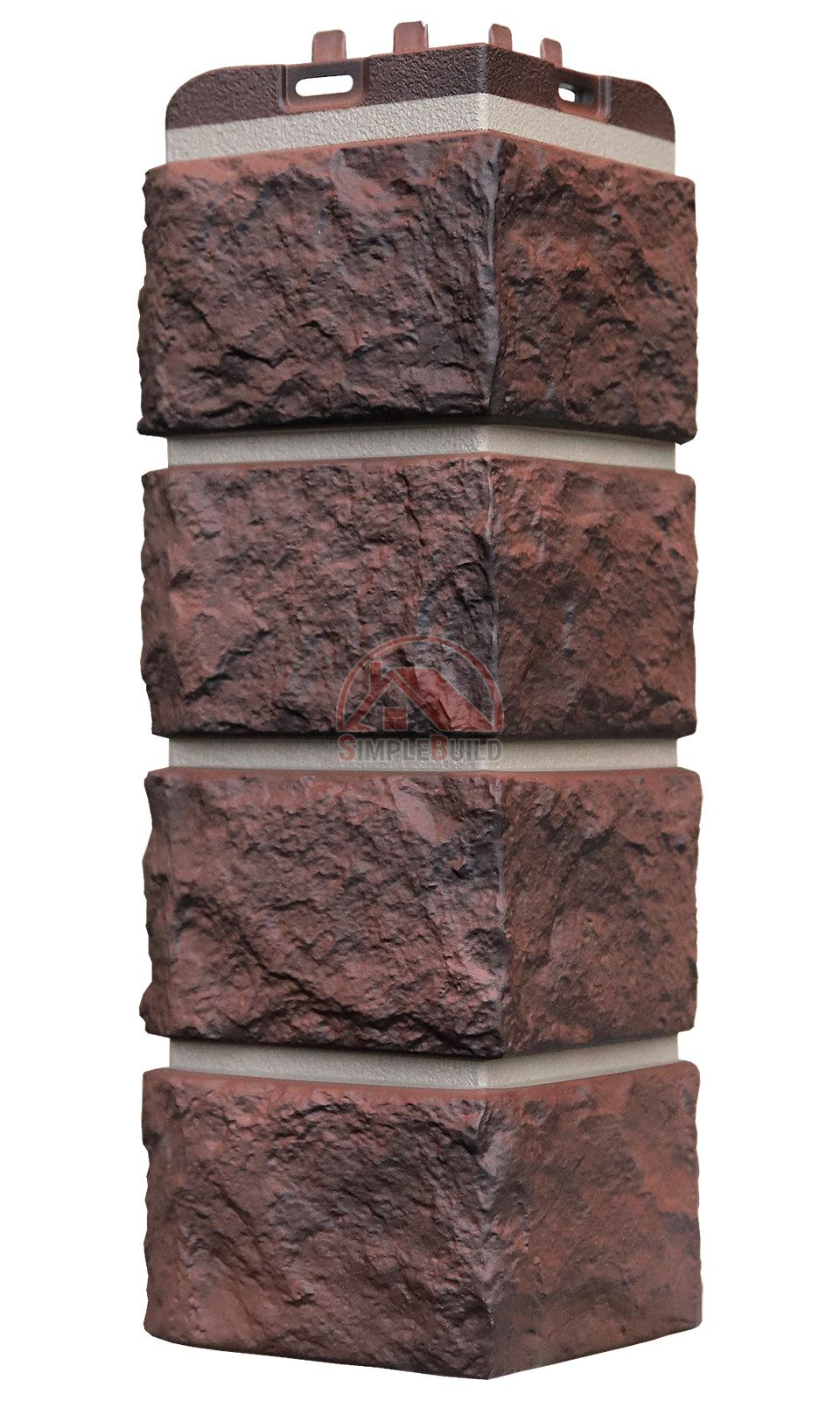 угловой элемент для панели «Grand Line Design», колотый камень корица ...