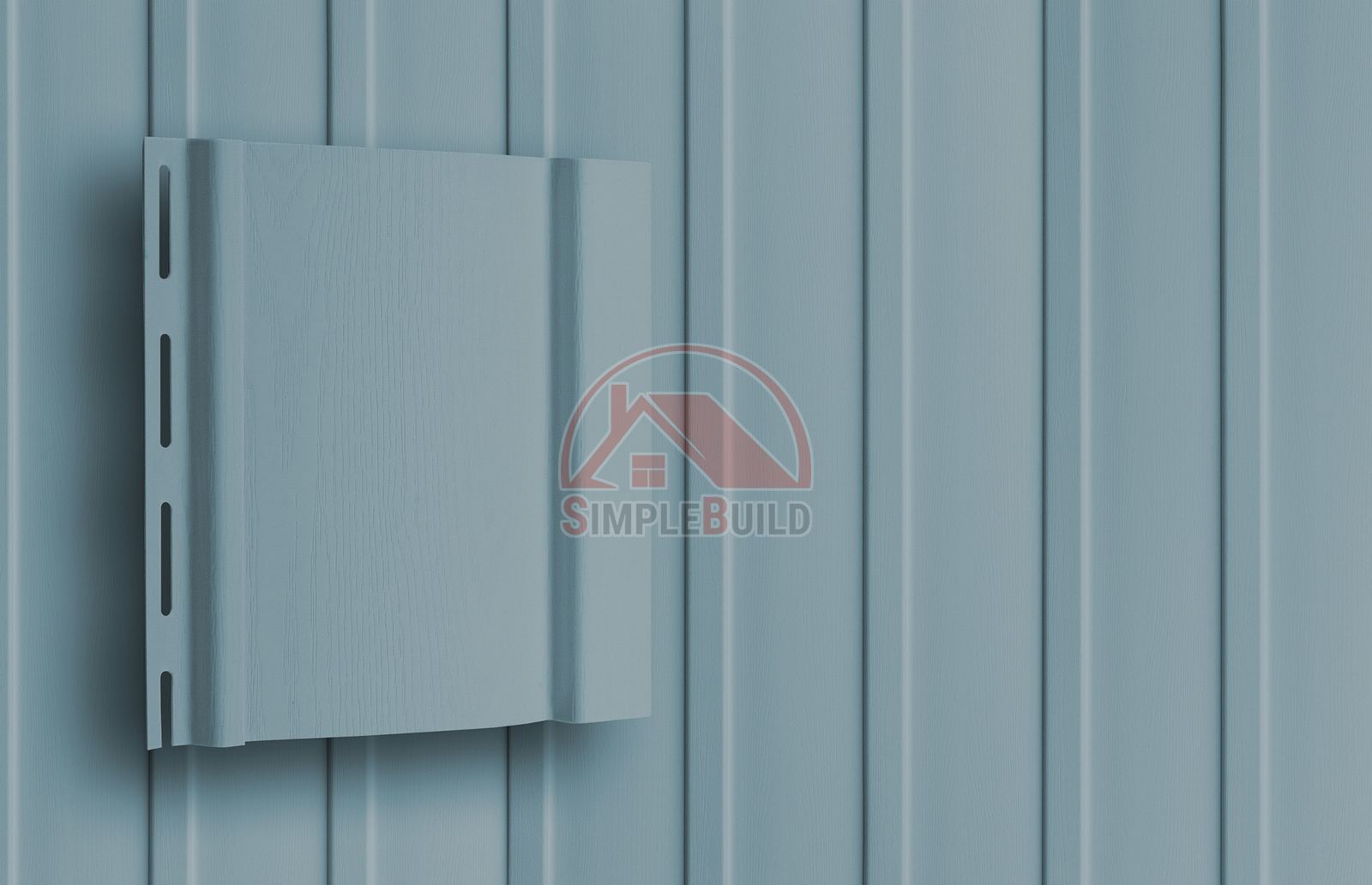 вертикальный сайдинг «Grand Line», голубой – купить в Москве. Интернет ...